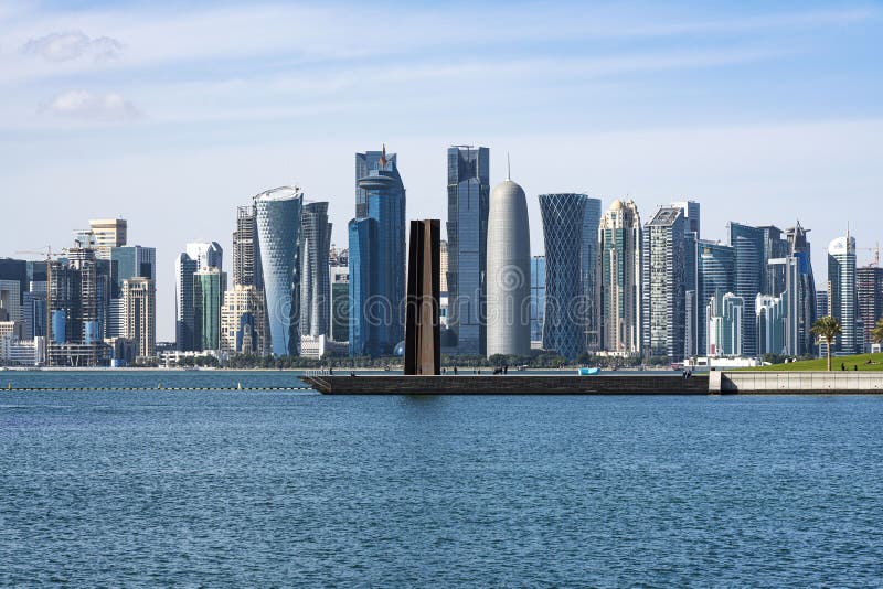 Qatar Popular Skyline, Doha, Qatar Editorial Stock Image - Image of ...