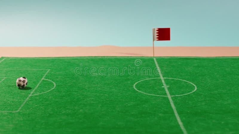 Qatar Soccer Field Table Game Stock Footage - Video of arena, match ...