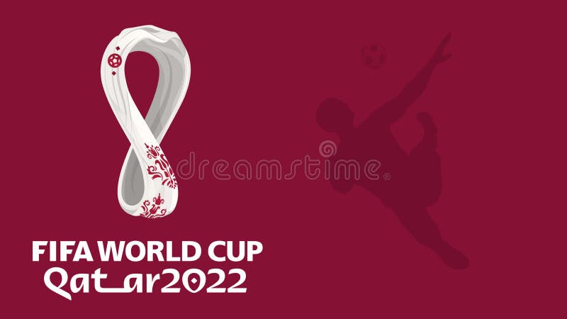 Qatar World Cup 2022 Logo with a Player and a Ball Editorial Image ...