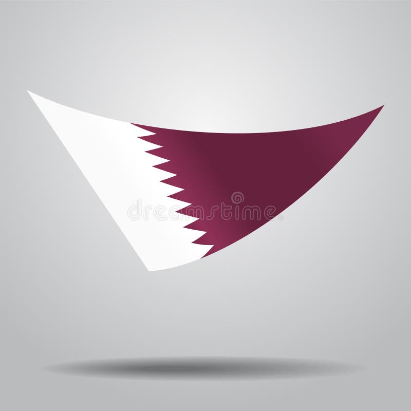 Qatari Flag Background. Vector Illustration. Stock Vector ...