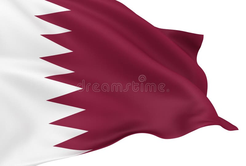 Qatari flag stock illustration. Illustration of banner - 339414615