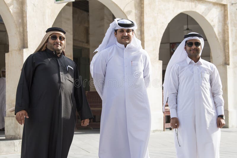 Qatari Locals in Traditional Attire. Editorial Photo - Image of ... Qatari Locals in Traditional Attire. Editorial Photo - Image of ...