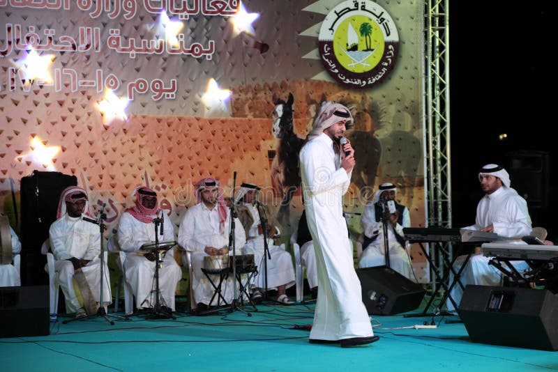 Qatari music group in Doha editorial stock photo. Image of song - 38026418