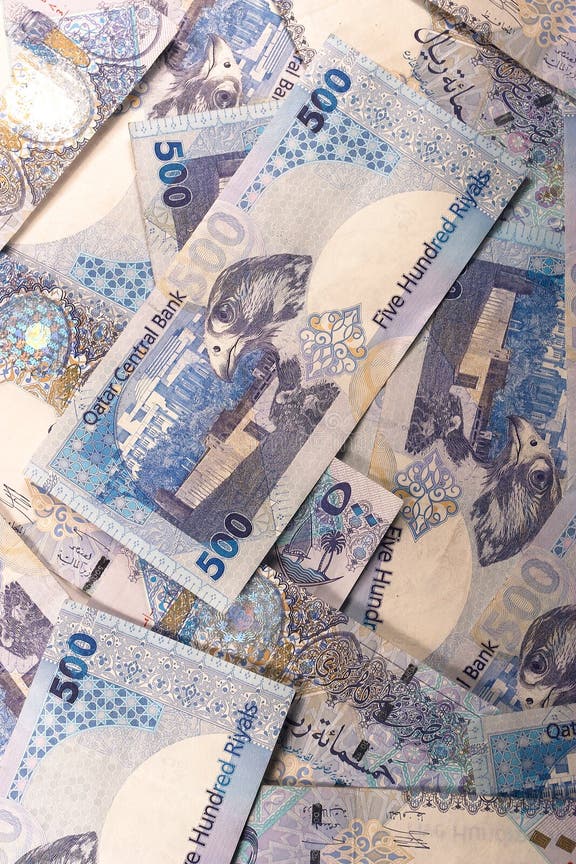Qatari riyals stock photo. Image of petro, currency, exchange - 86918