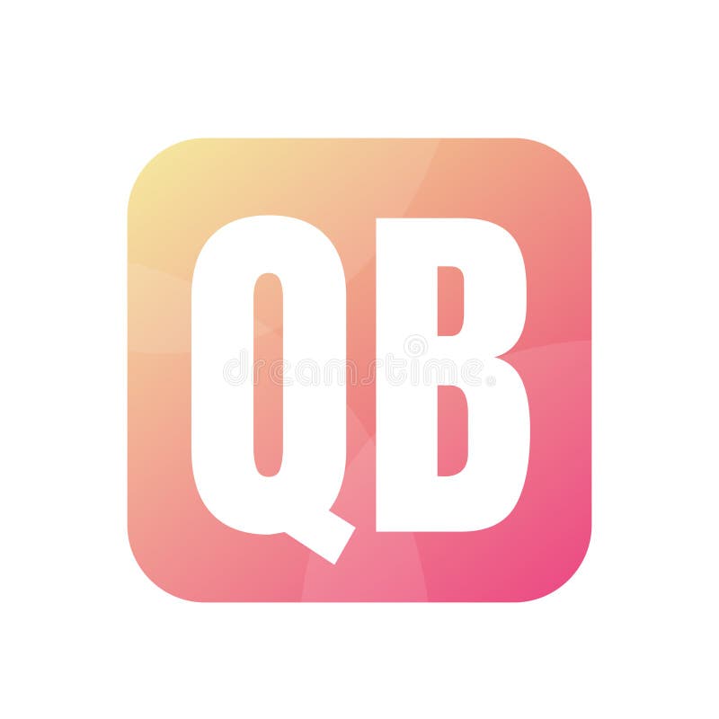 QB Letter Logo Design with Simple Style Stock Vector - Illustration of ...
