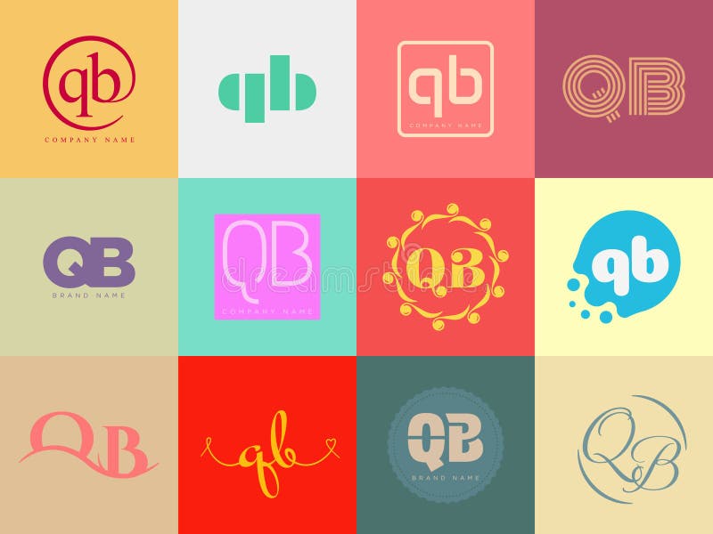 QB Logo Company Template. Letter Q and B Logotype Stock Vector ...