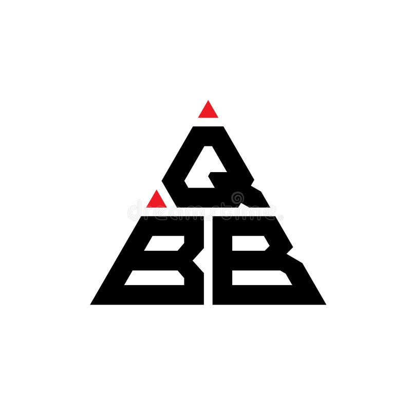 QBA Triangle Letter Logo Design with Triangle Shape. QBA Triangle Logo ...
