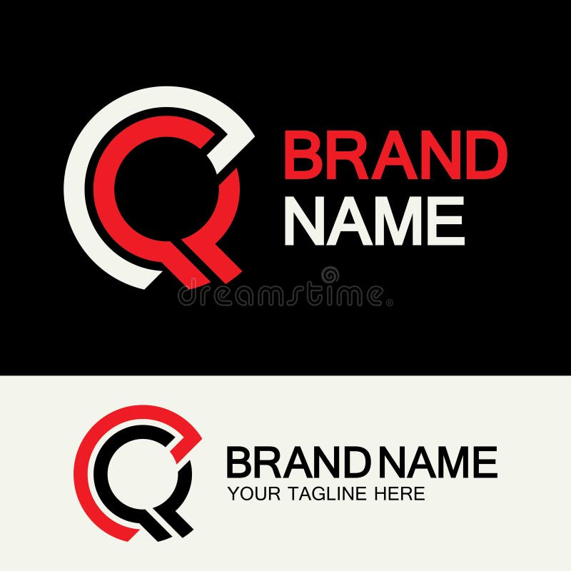 QC Logo or CQ Logo. Creative Letter QC or CQ Monogram Logo Template ...