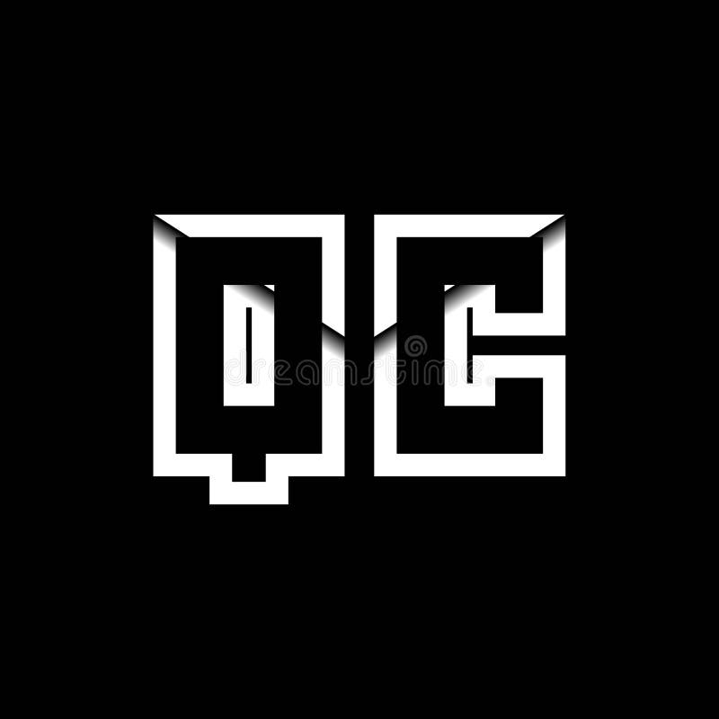 QC Monogram Envelope Shape Style Stock Vector - Illustration of ...