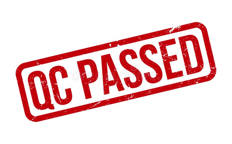 QC Passed Rubber Stamp. Red QC Passed Rubber Grunge Stamp Seal Vector ...