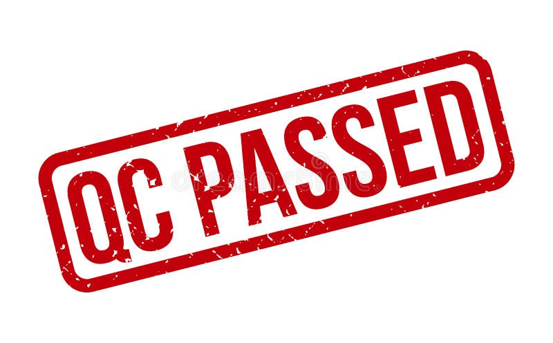 QC Passed Rubber Stamp. Red QC Passed Rubber Grunge Stamp Seal Vector ...