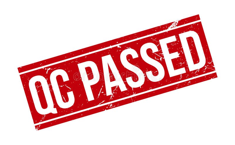 Qc Passed rubber stamp stock vector. Illustration of manufacture - 96465728