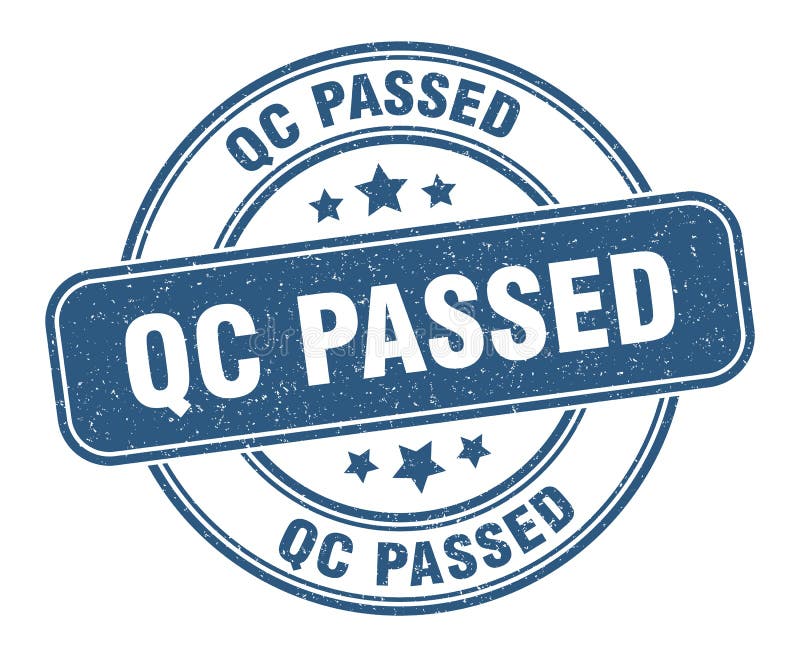 Qc Passed Stamp. Qc Passed Label. Round Grunge Sign Stock Vector ...