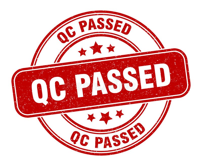 Qc Passed Stamp. Qc Passed Label. Round Grunge Sign Stock Vector ...