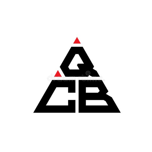QCB Triangle Letter Logo Design with Triangle Shape. QCB Triangle Logo ...