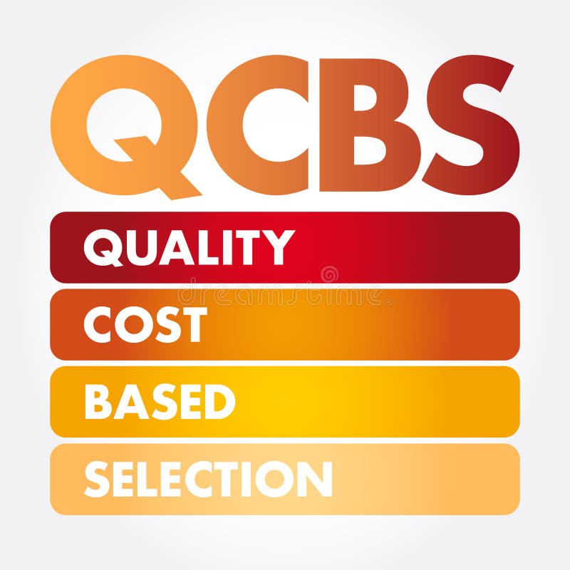 QCBS - Quality and Cost Based Selection Acronym Stock Photo - Image of ...
