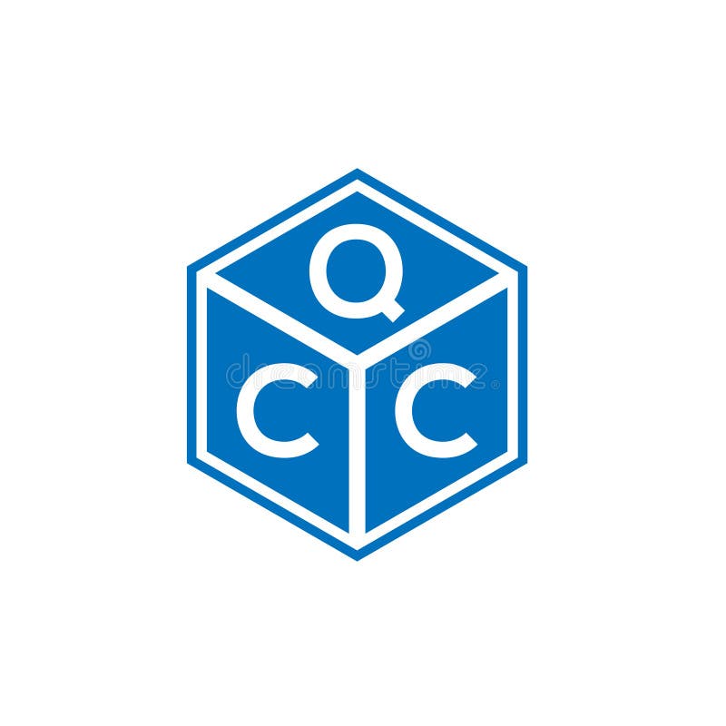QCC Letter Logo Design on Black Background. QCC Creative Initials ...