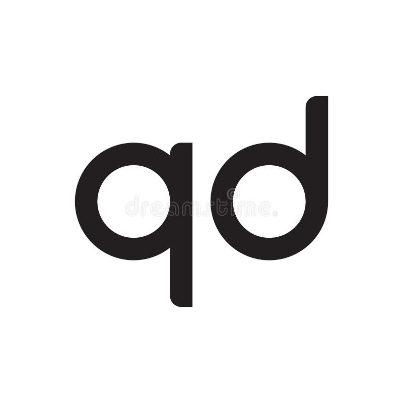 Qd Initial Letter Vector Logo Icon Stock Vector - Illustration of ...