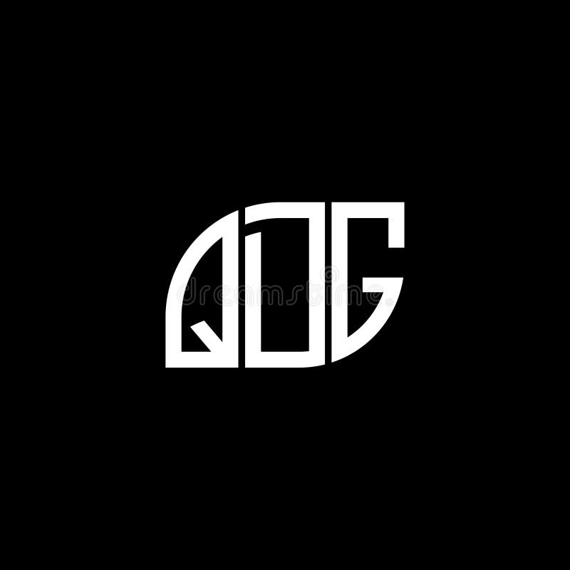 QDG Letter Logo Design on Black Background.QDG Creative Initials Letter ...