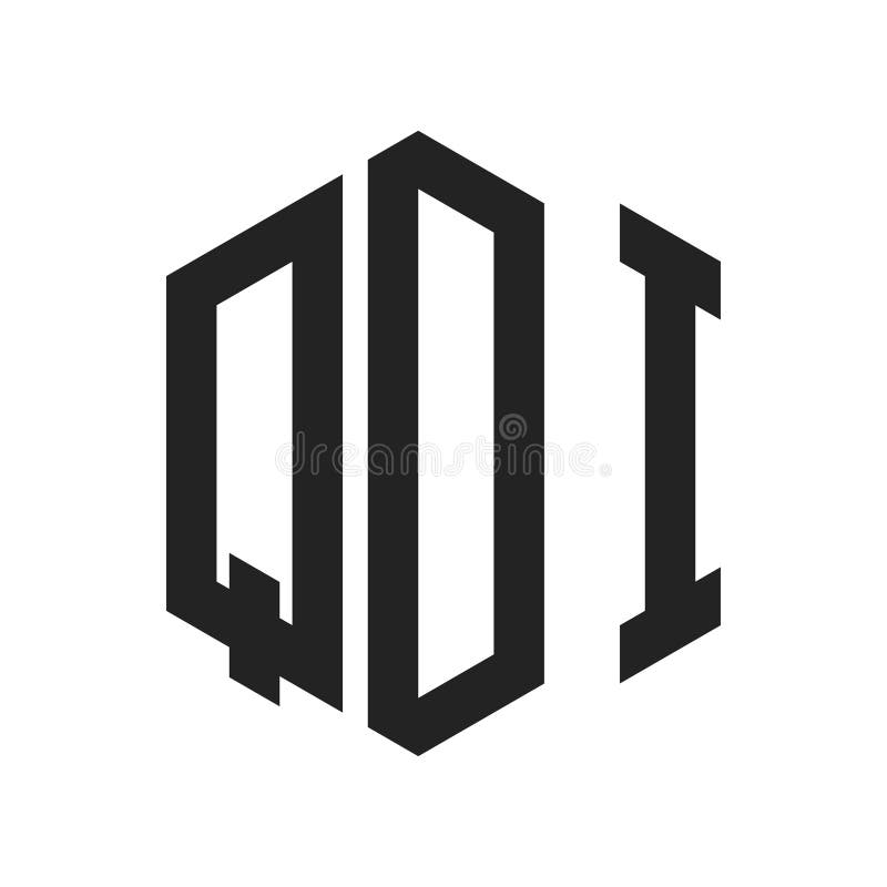 QDI Logo Design. Initial Letter QDI Monogram Logo Using Hexagon Shape ...