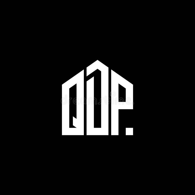 QDP Letter Logo Design on BLACK Background. QDP Creative Initials ...