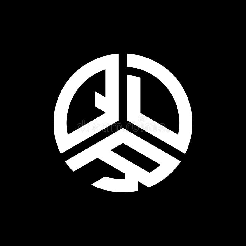 QDR Letter Logo Design on Black Background. QDR Creative Initials ...