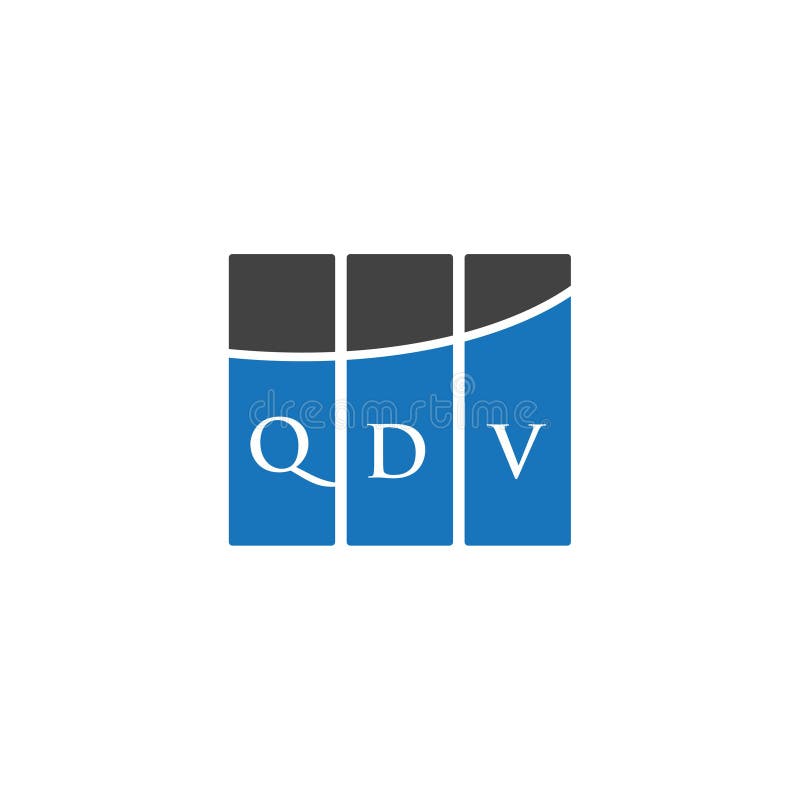 QDV Letter Logo Design on WHITE Background. QDV Creative Initials ...