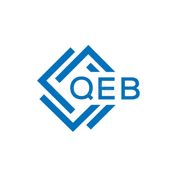 QEB Letter Logo Design on White Background. QEB Creative Circle Letter ...