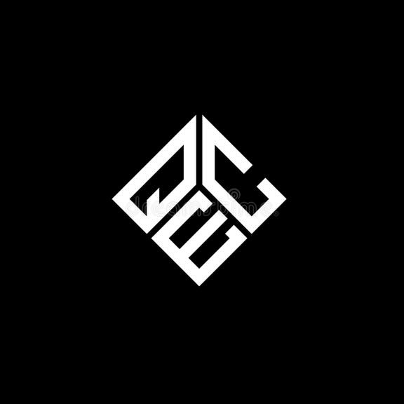 QEC Letter Logo Design on Black Background. QEC Creative Initials ...