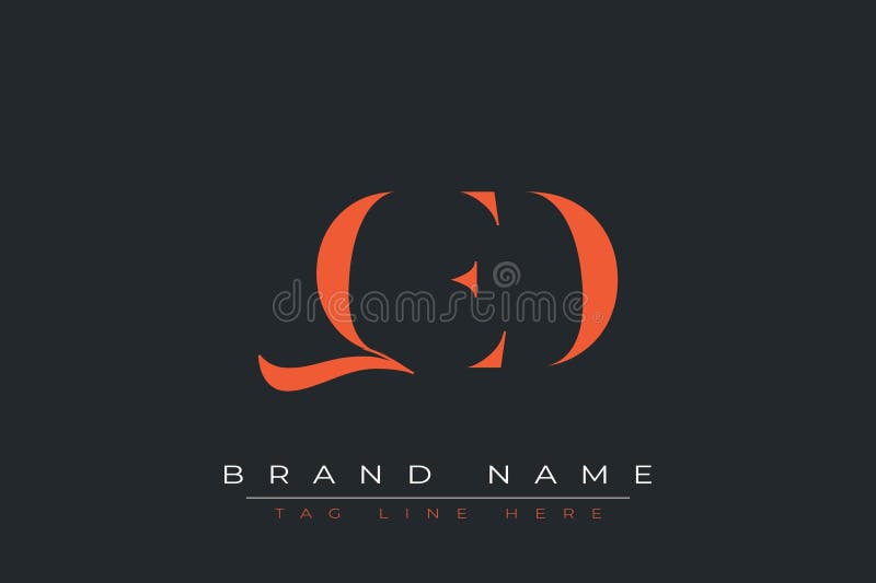 QED Abstract Letter Logo Design Stock Vector - Illustration of emblem ...