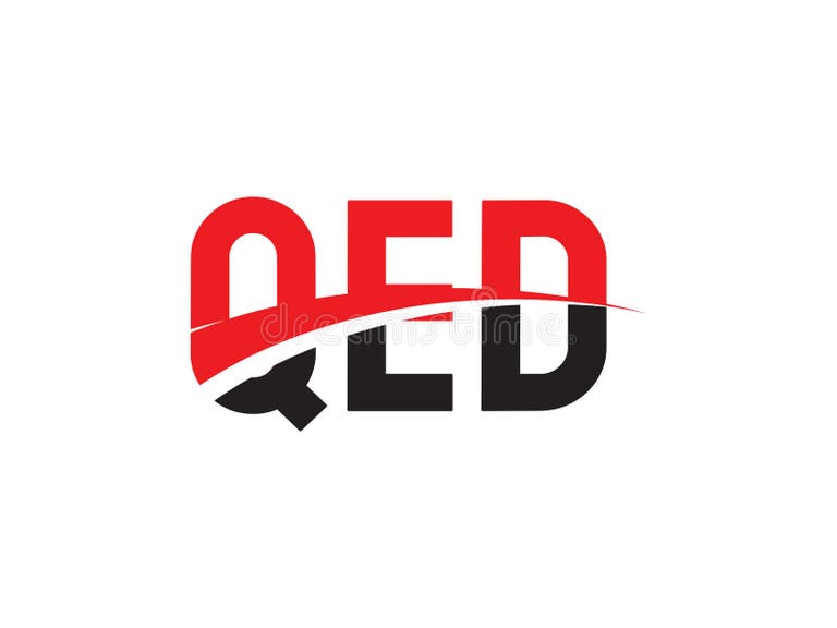 QED Letter Initial Logo Design Vector Illustration Stock Vector ...