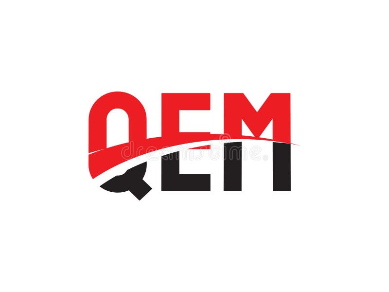QEM Letter Initial Logo Design Vector Illustration Stock Vector ...