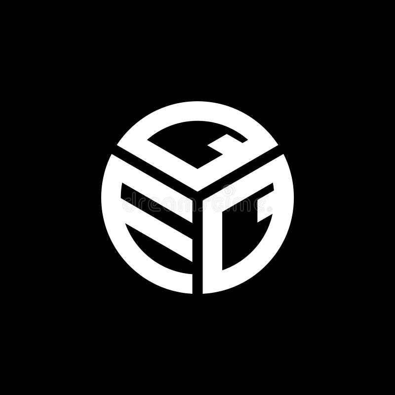 QEQ Letter Logo Design on Black Background. QEQ Creative Initials ...