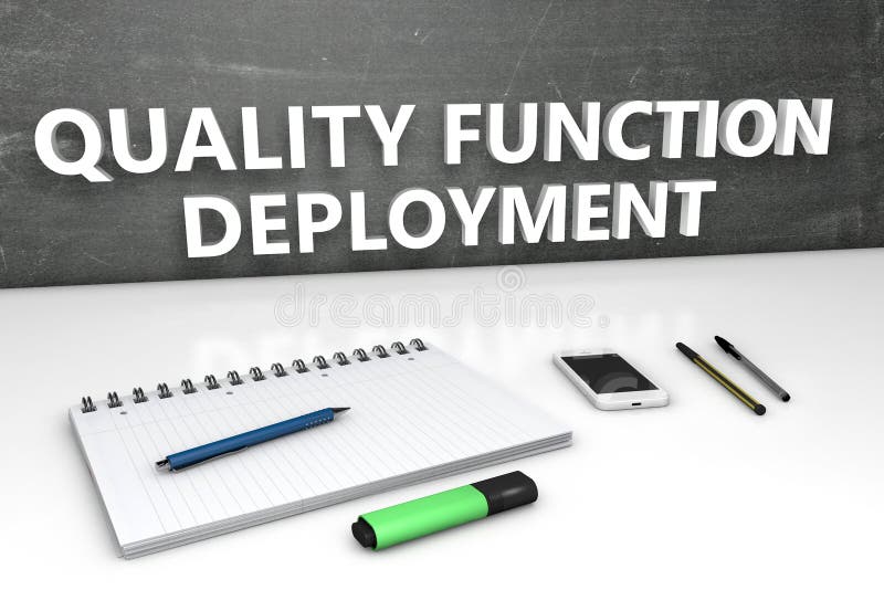 QFD - Quality Function Deployment Stock Illustration - Illustration of ...