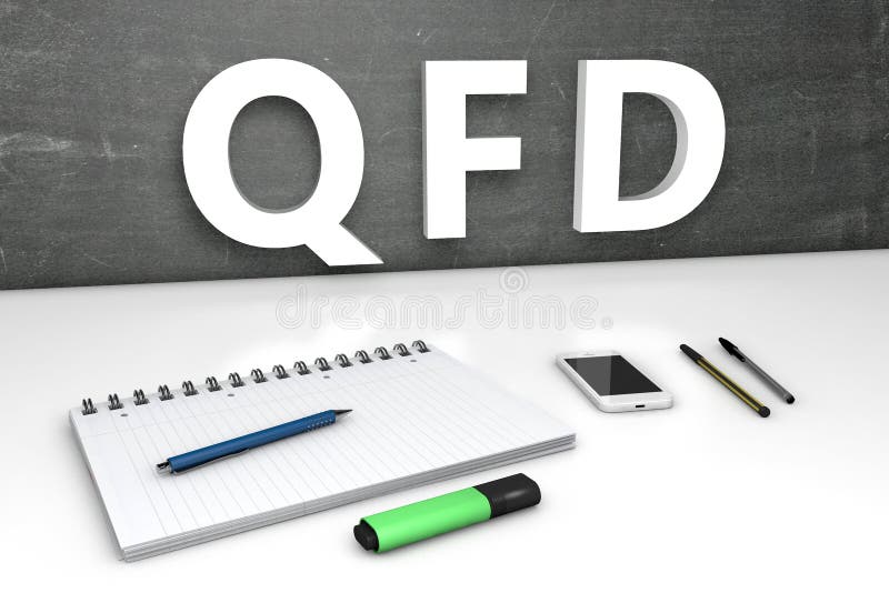QFD - Quality Function Deployment Stock Illustration - Illustration of ...