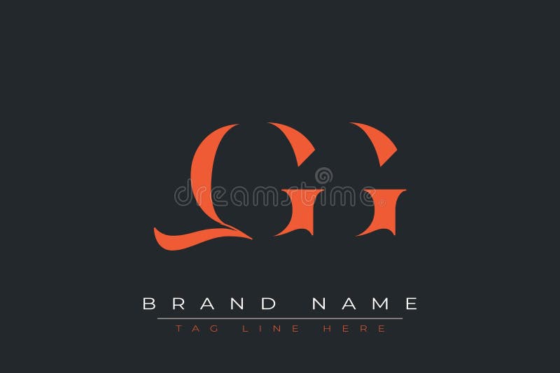 QGG Abstract Letter Logo Design Stock Vector - Illustration of ...