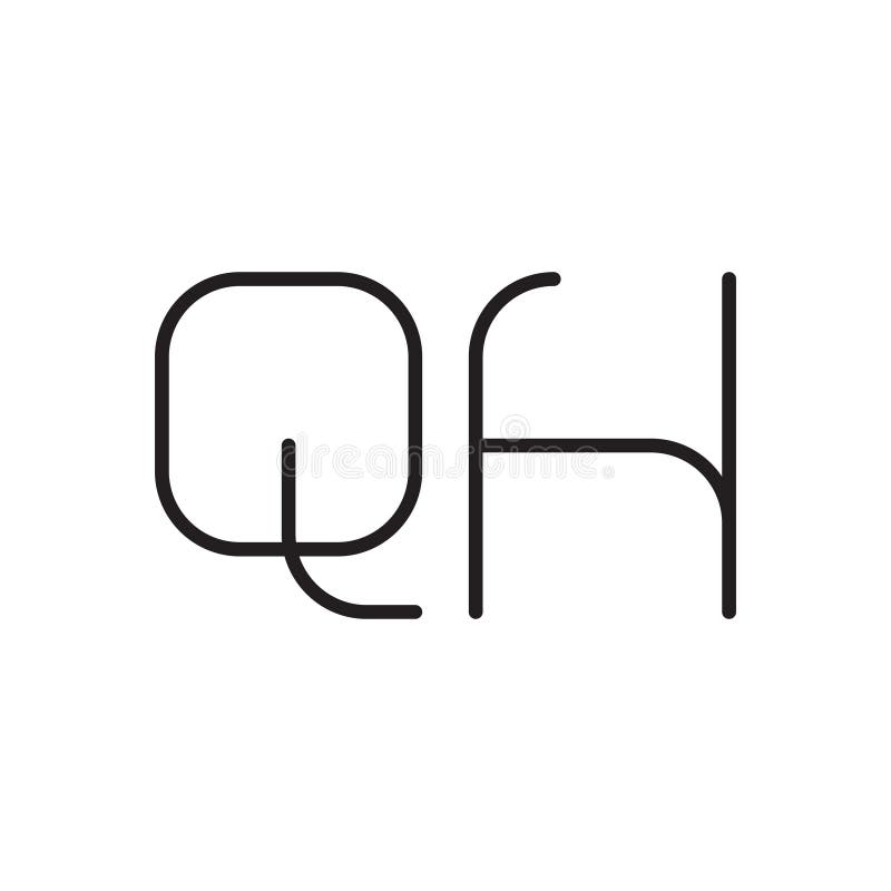 Qh Initial Letter Vector Logo Icon Stock Vector - Illustration of ...