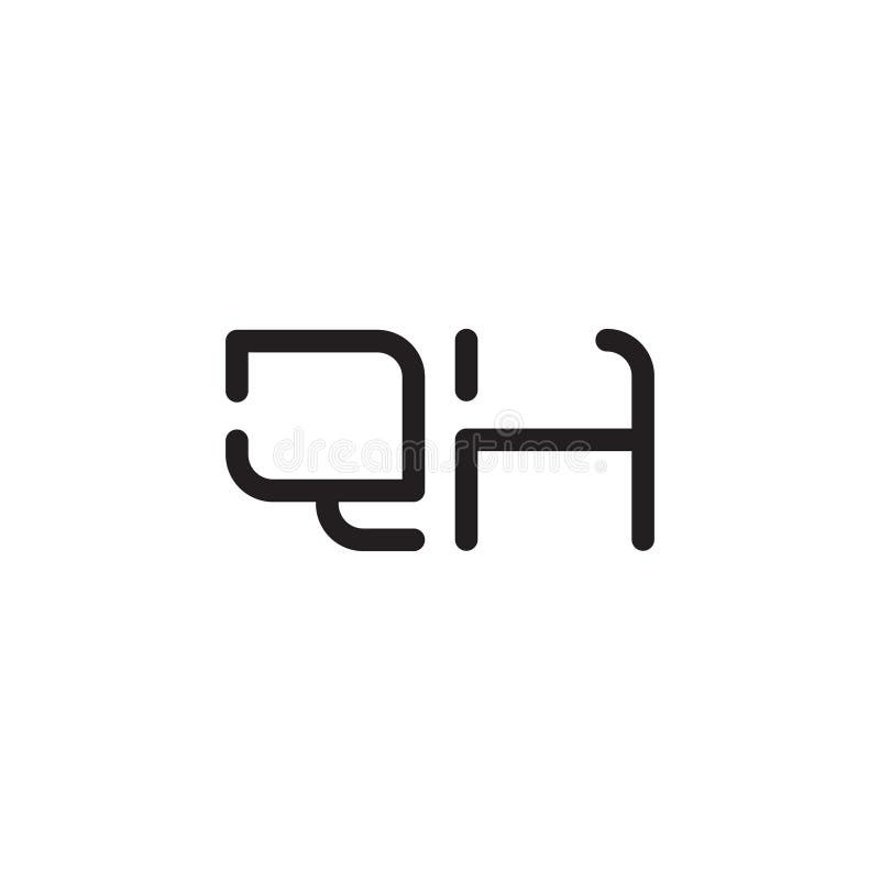 Qh Initial Letter Vector Logo Icon Stock Vector - Illustration of ...