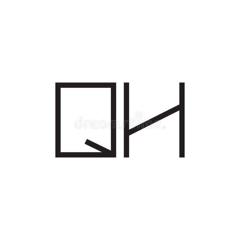 Qh Initial Letter Vector Logo Icon Stock Vector - Illustration of ...