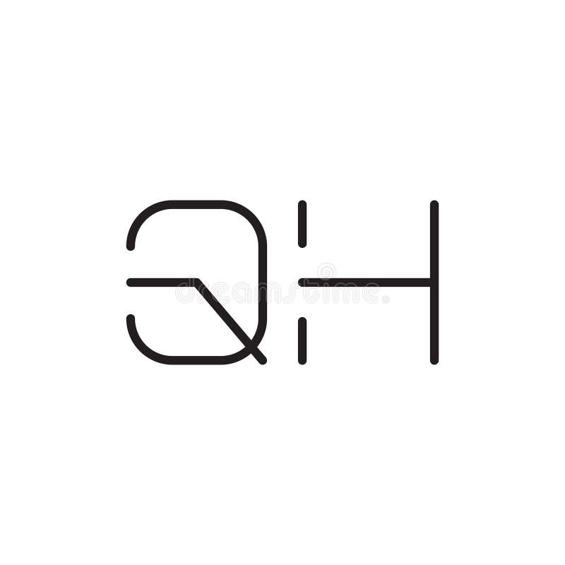 Qh Initial Letter Vector Logo Icon Stock Vector - Illustration of ...