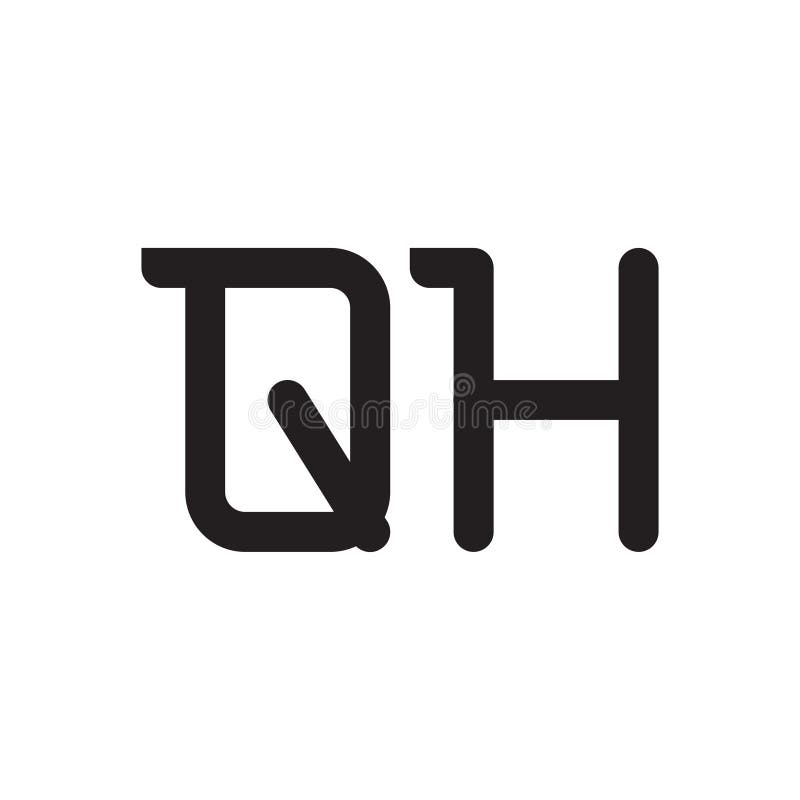 Qh Initial Letter Vector Logo Icon Stock Vector - Illustration of ...