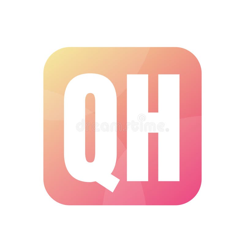 QH Letter Logo Design with Simple Style Stock Vector - Illustration of ...