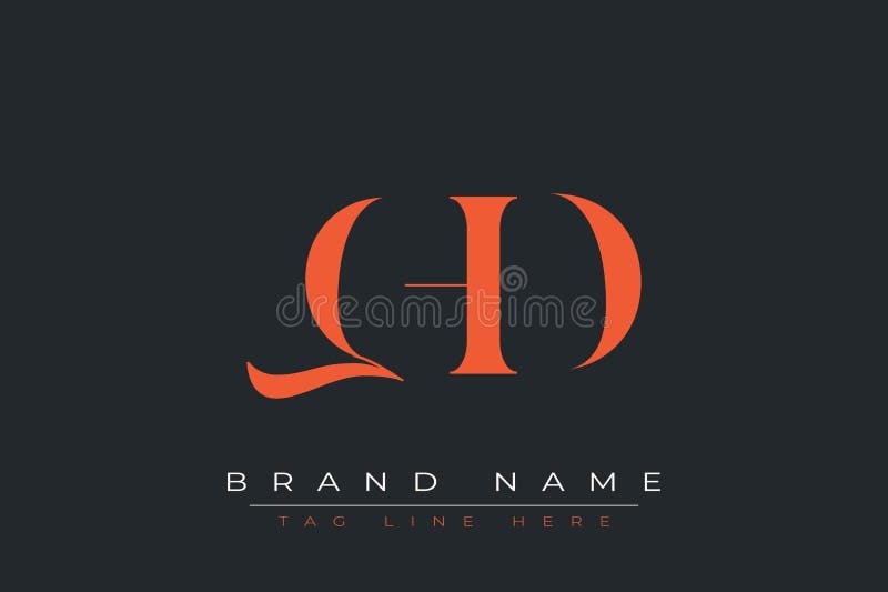 QHD Abstract Letter Logo Design Stock Vector - Illustration of alphabet ...