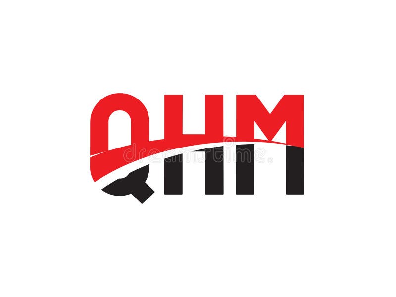 QHM Letter Initial Logo Design Vector Illustration Stock Vector ...