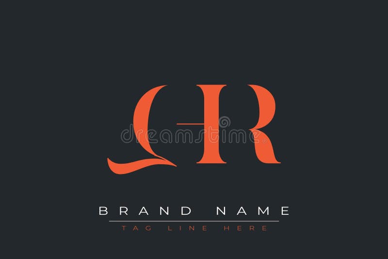 QHR Abstract Letter Logo Design Stock Illustration - Illustration of ...