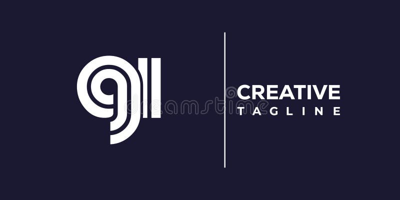 QI abstract logo stock illustration. Illustration of minimal - 356196385