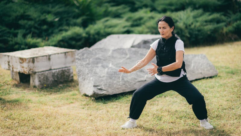 Qi Gong stock image. Image of practice, mind, peace - 214637203