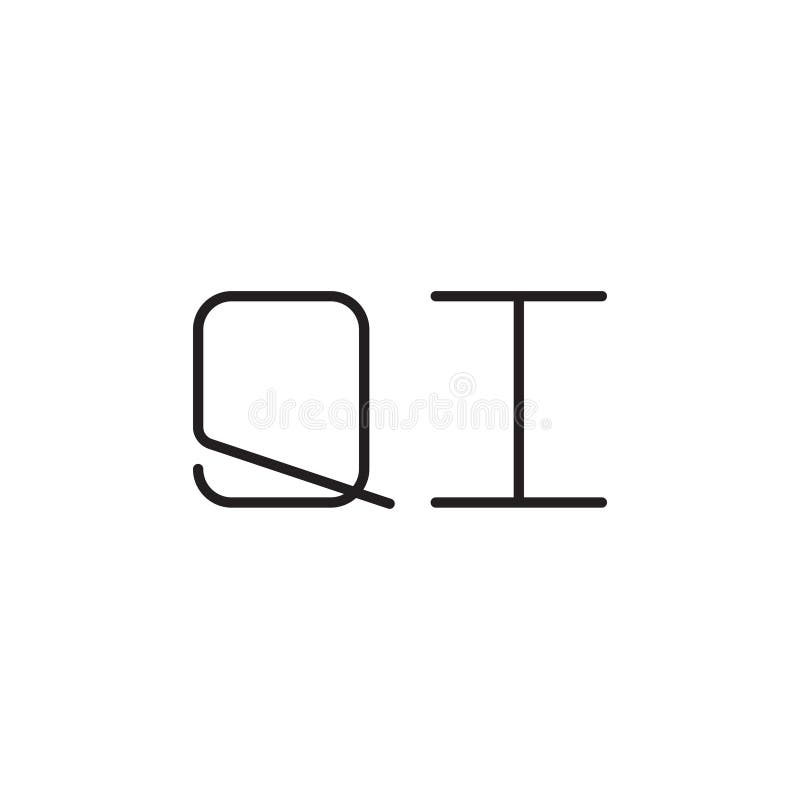 Qi Initial Letter Vector Logo Icon Stock Vector - Illustration of ...