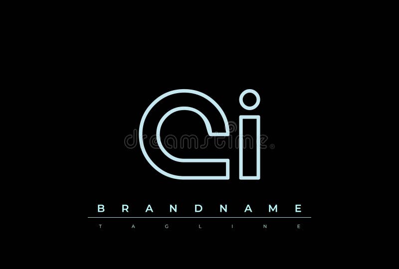 QI Technology Letter Logo Template Stock Vector - Illustration of ...