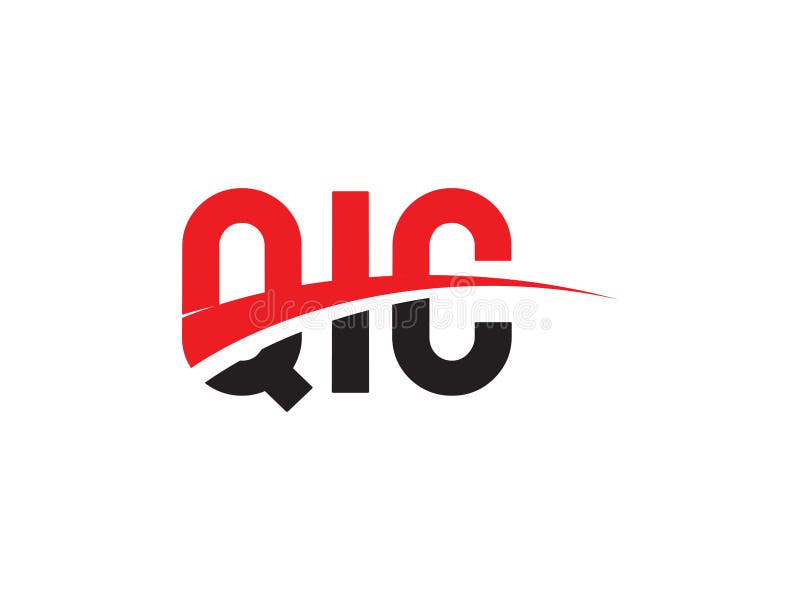 QIC Letter Initial Logo Design Vector Illustration Stock Vector ...